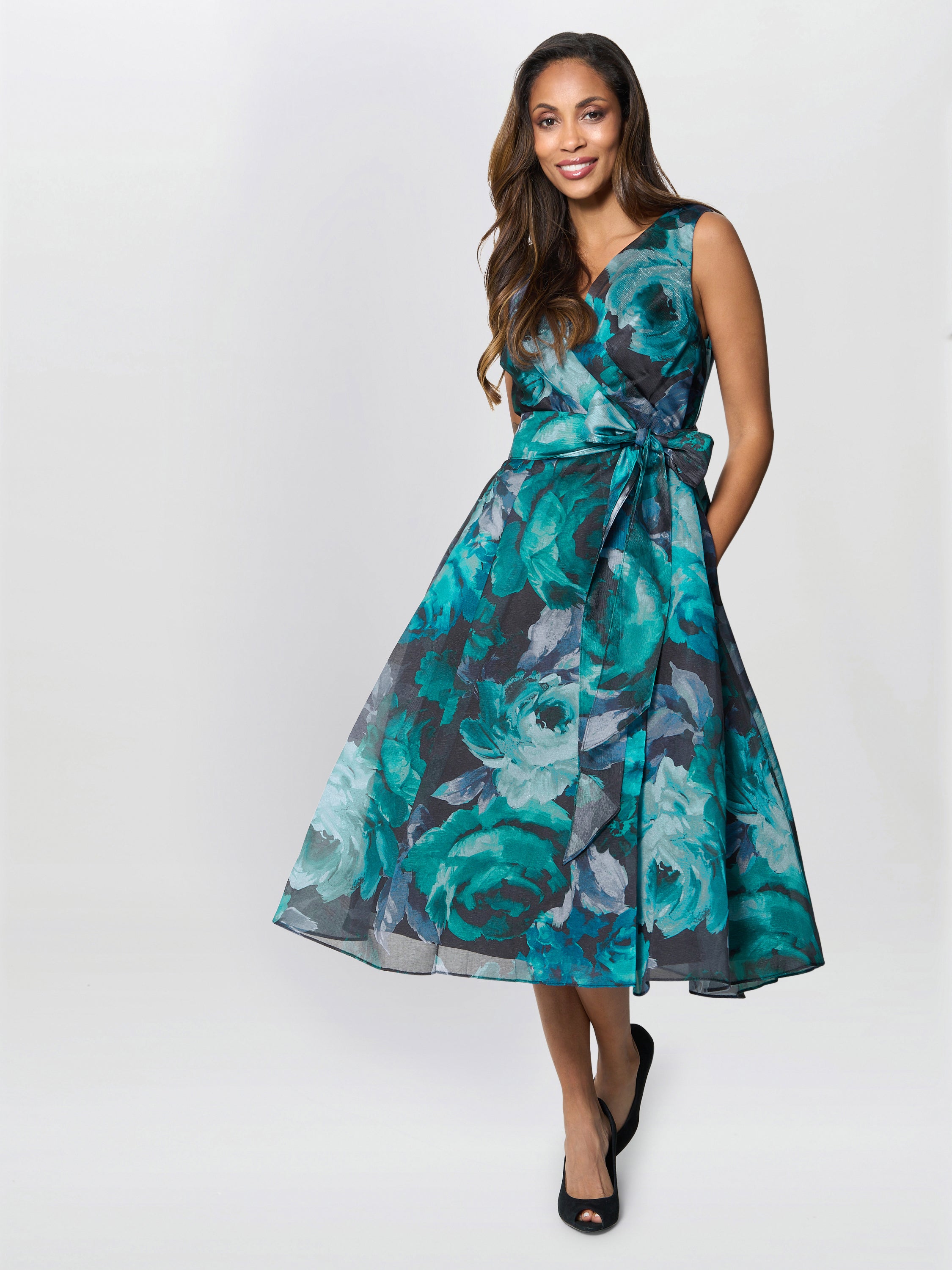 May Floral Midi Dress – Gina Bacconi